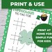 St. Patricks Tic Tac Toe Game, Printable St. Patrick's Day Game for ...