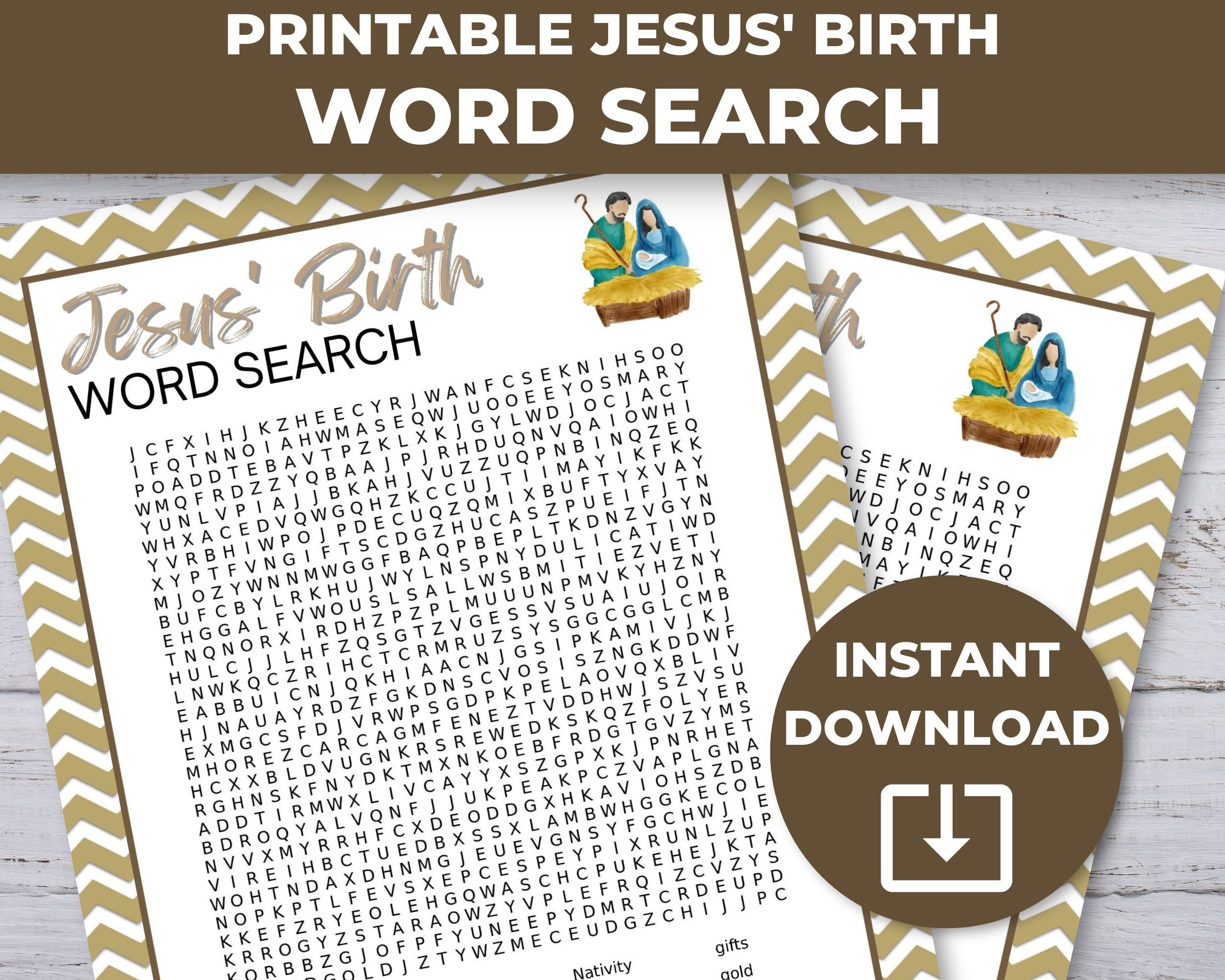 Books of the Bible Word Search Game, Printable Christian Game for Kids ...