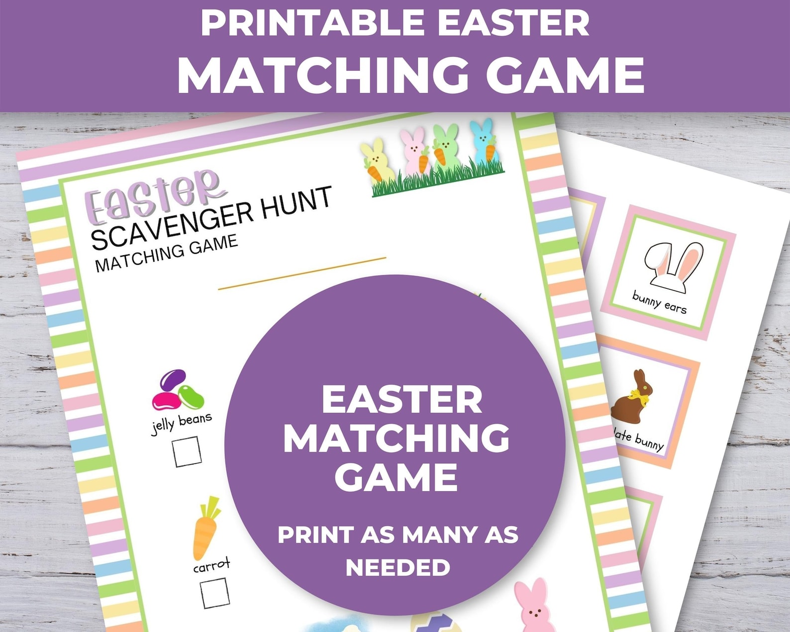 Easter Scavenger Hunt, Printable Easter Kids Activity, Classroom ...