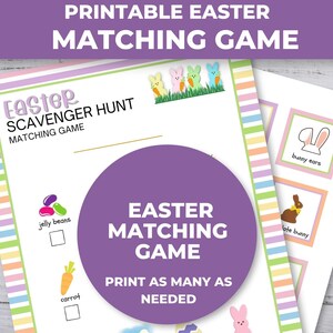Easter Scavenger Hunt, Printable Easter Kids Activity, Classroom ...