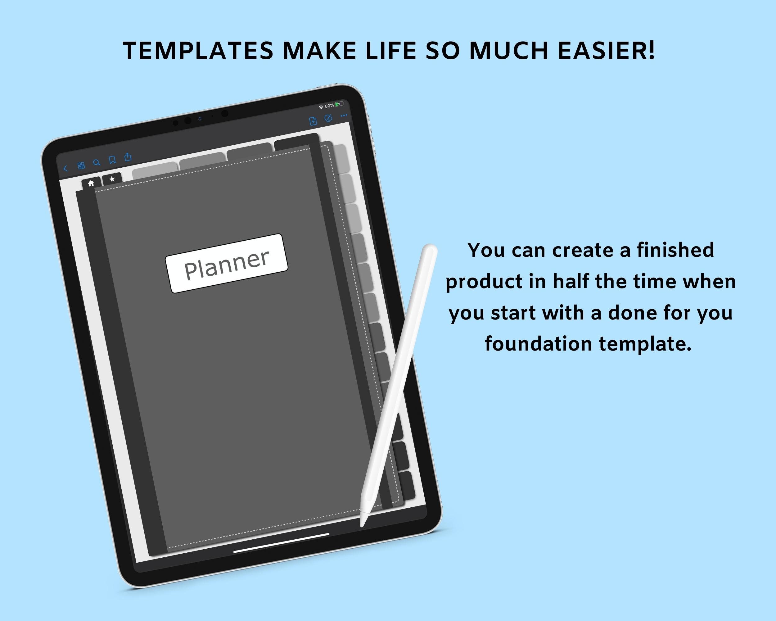 EDITABLE Digital Planner, Commercial Use Template, Keynote Digital ...