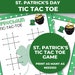 St. Patricks Tic Tac Toe Game, Printable St. Patrick's Day Game for ...