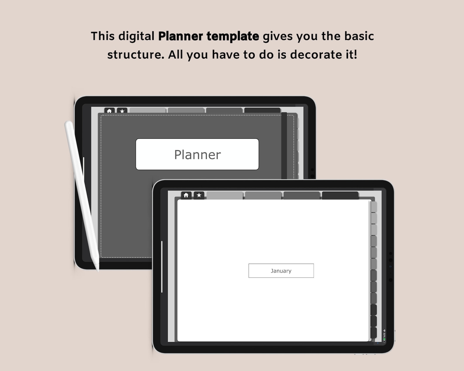 EDITABLE Digital Planner, Commercial Use Template, Keynote Digital ...