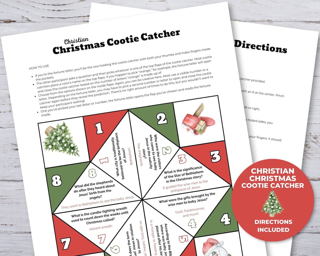 Cootie Catcher, Christmas Games, Christmas Printables, Classroom ...