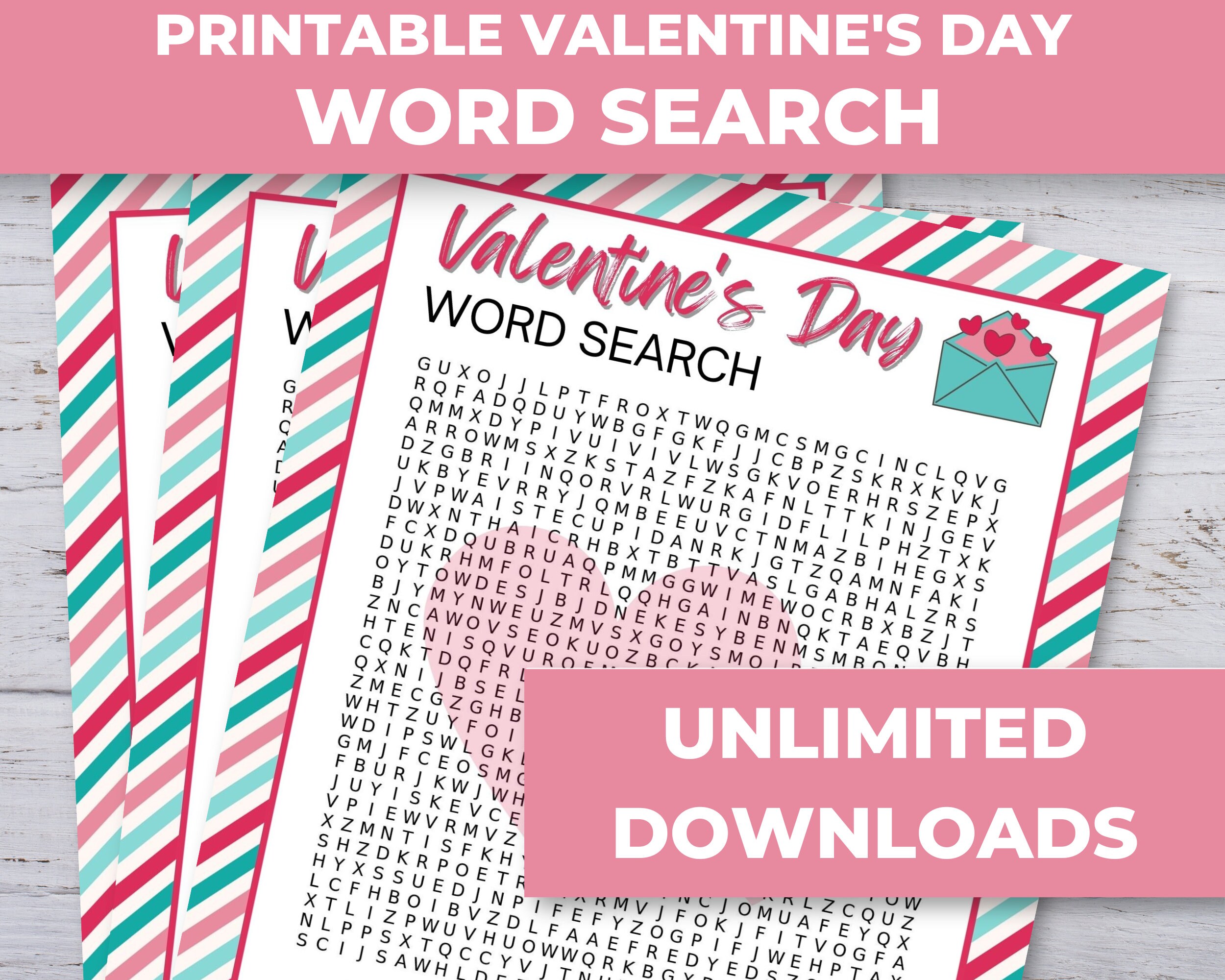 Valentine Word Search Printable, Valentine Printable Games for Kids ...