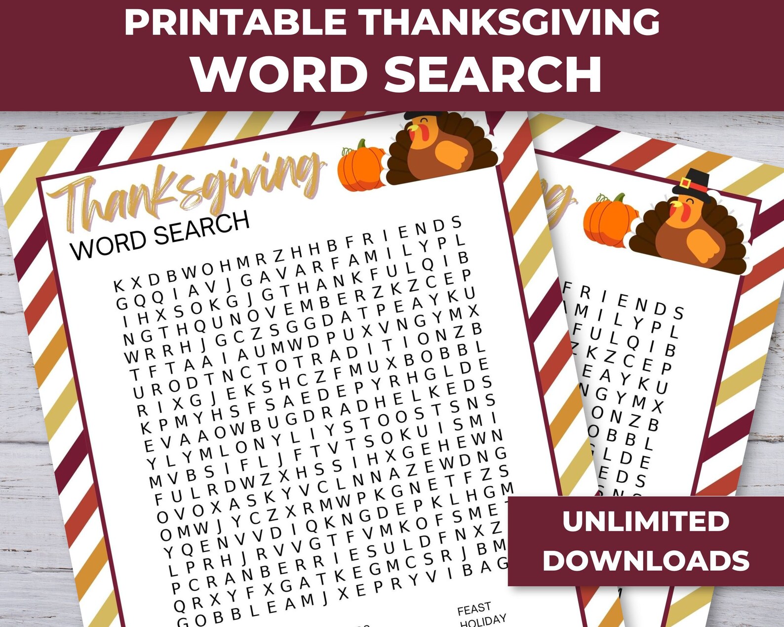 Thanksgiving Word Search Printable, Printable Games for Kids ...