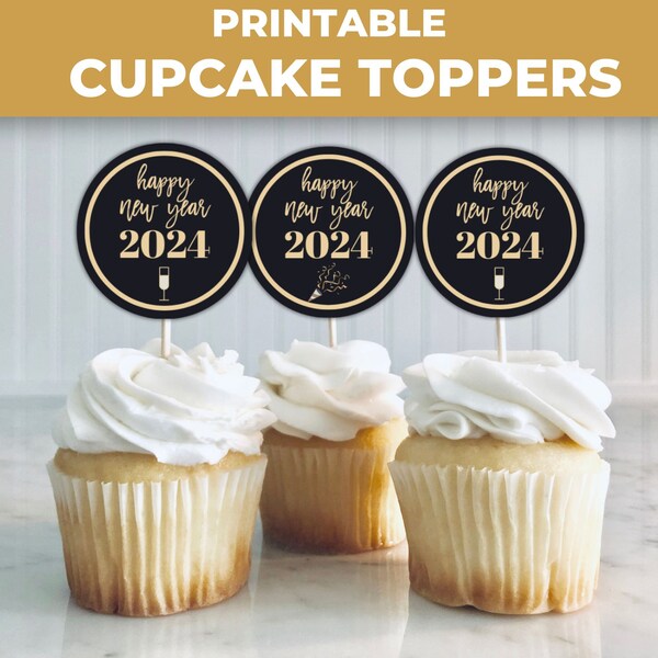 New Year Cake Topper - Etsy