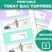 Easter Treat Bag Topper, He is Risen Printables, Easter Cookie Bag ...