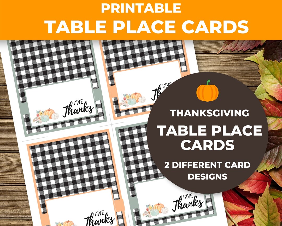 Place Setting Cards, Place Cards Printable, Table Tents, Farmhouse ...