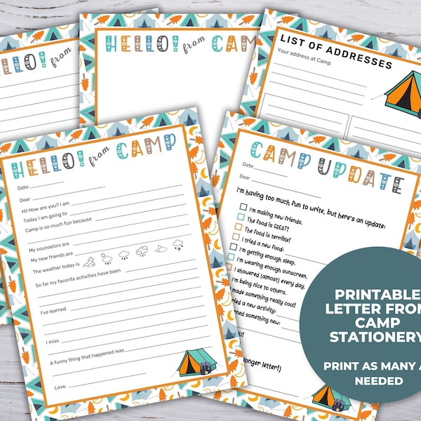Camping Postcard - Etsy