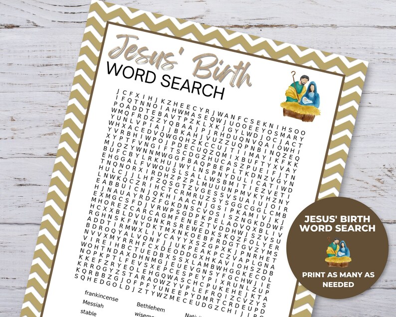 Books of the Bible Word Search Game, Printable Christian Game for Kids ...
