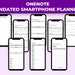 Onenote Digital Planner, Onenote Planner Undated, Digital Planner Phone ...