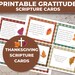 Thanksgiving Scripture Cards, Thanksgiving Bible Verses, Gratitude ...
