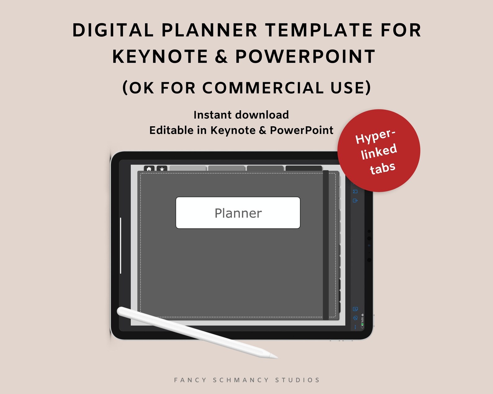 EDITABLE Digital Planner, Commercial Use Template, Keynote Digital ...