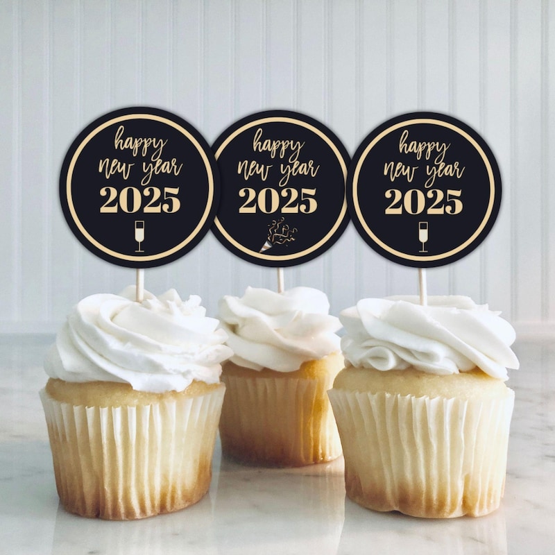 New Year Cake Topper - Etsy