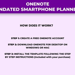Digital Planner Onenote, Onenote Planner Undated, Onenote Digital ...