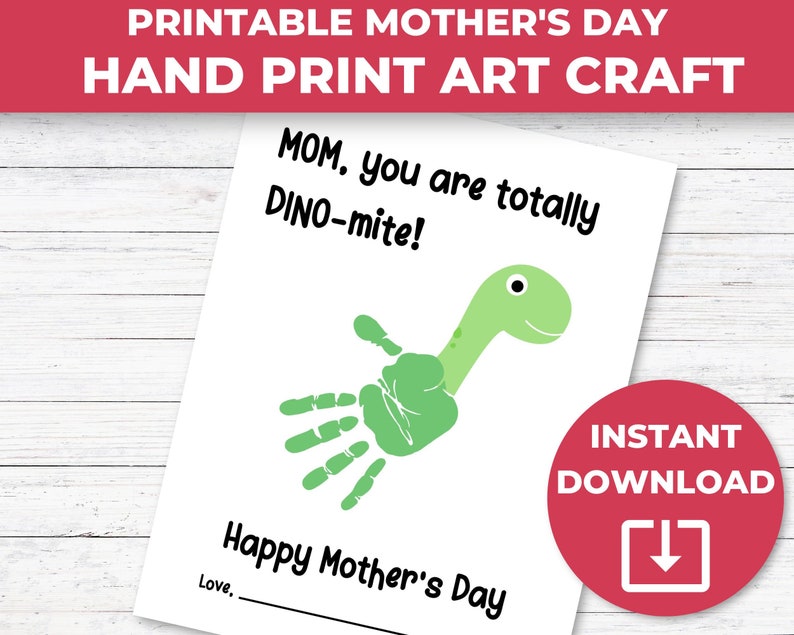 Mothers Day Crafts for Kids Printable, Preschool Gift for Mom ...