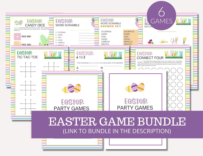 Easter Word Scramble Printable Christian Game for Kids - Etsy