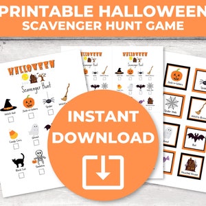 Halloween Scavenger Hunt Printable Halloween Kids Activity | Etsy