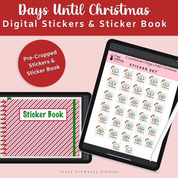 Christmas Countdown Stickers - Etsy