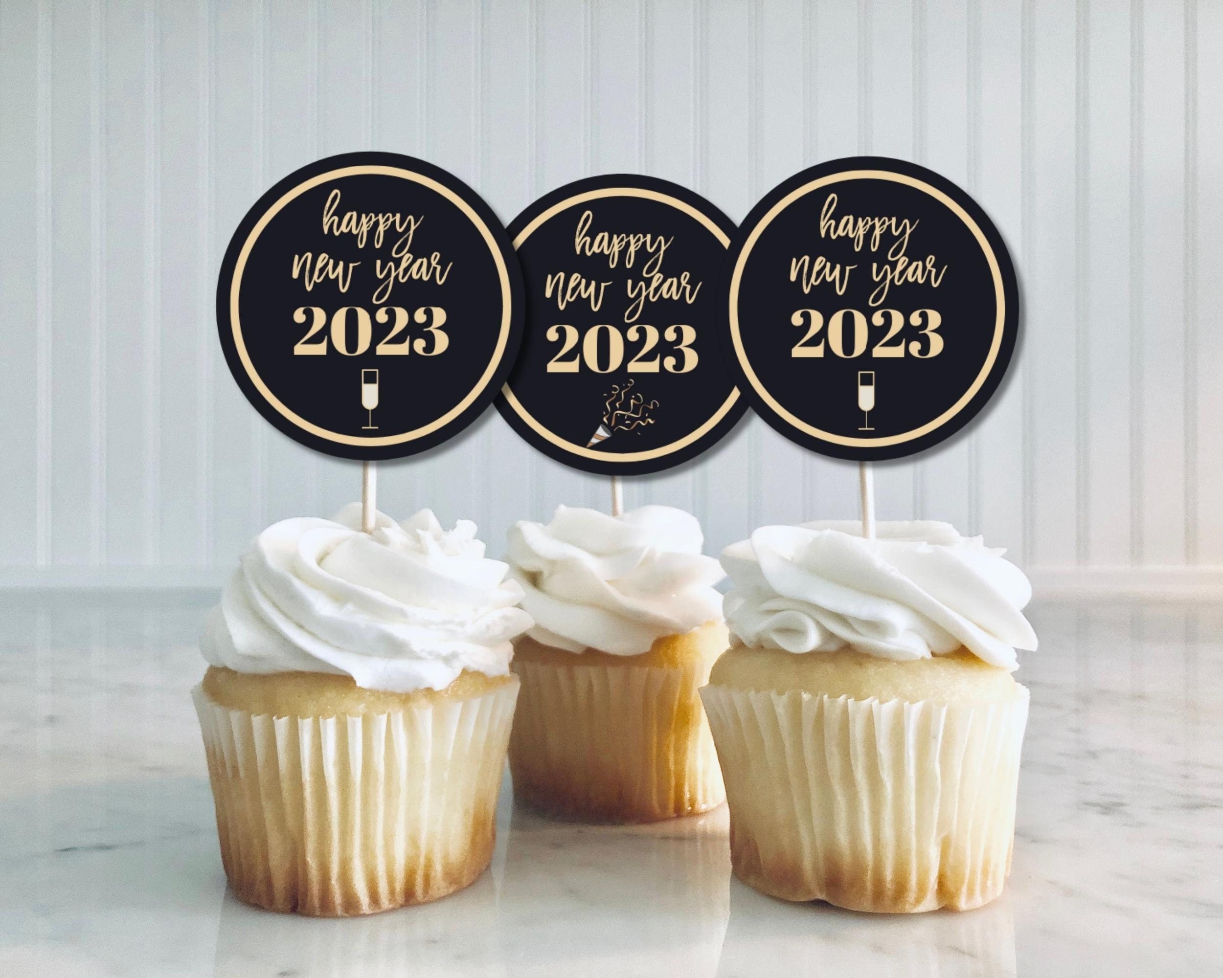 New Year Cupcake Designs