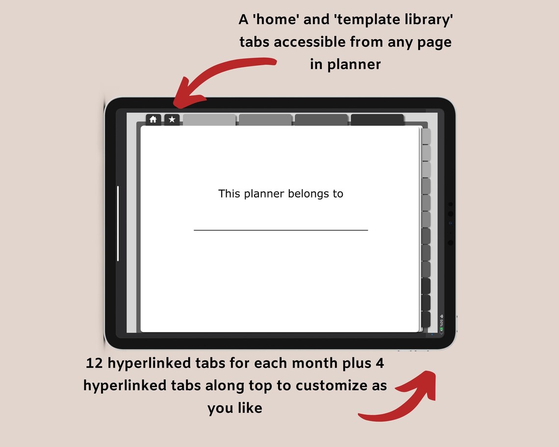 EDITABLE Digital Planner Commercial Use Template Keynote - Etsy