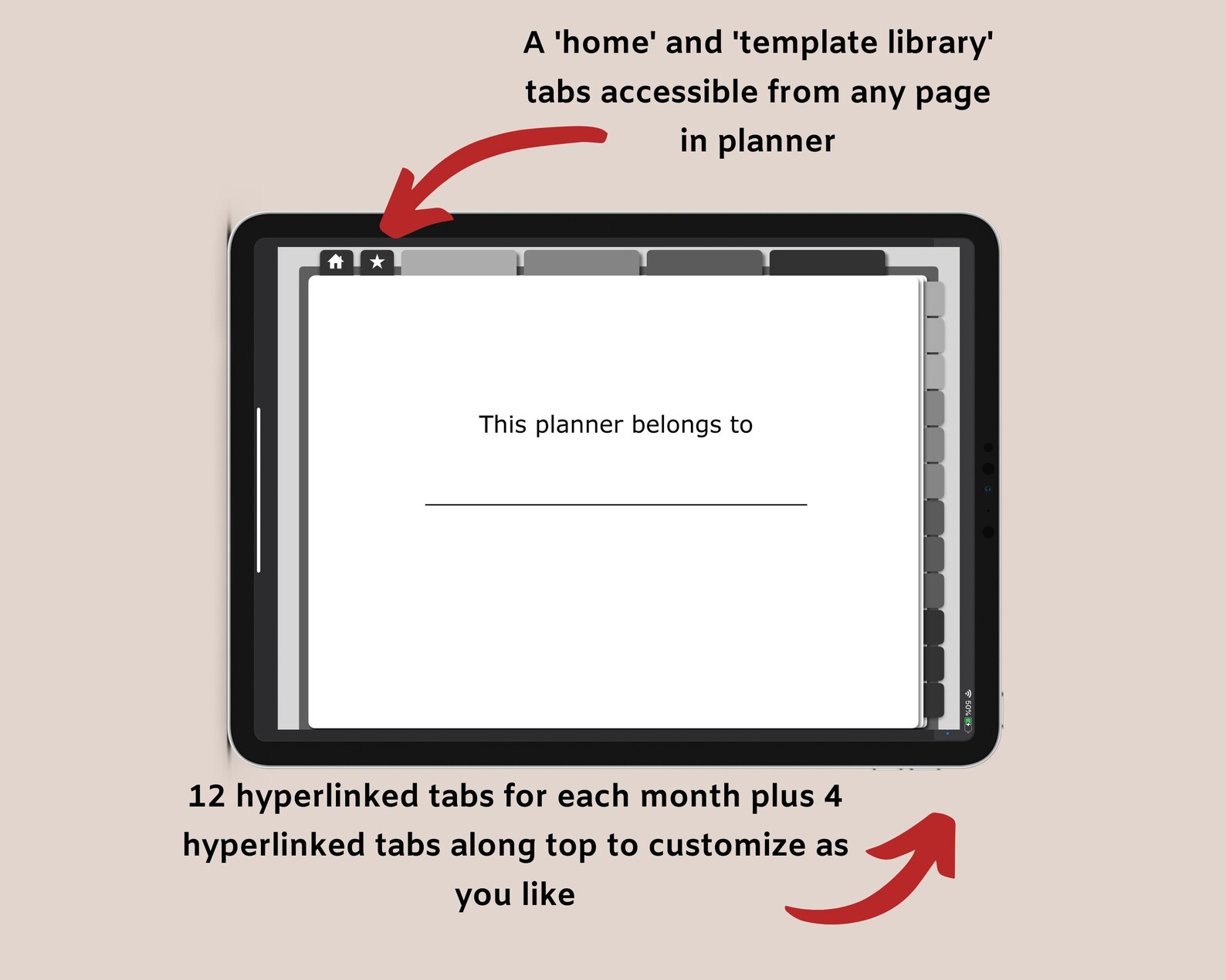 EDITABLE Digital Planner, Commercial Use Template, Keynote Digital ...