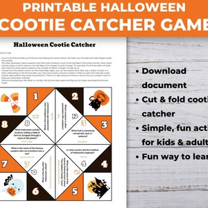 Cootie Catcher, Halloween Games, Halloween Printable, Classroom ...