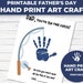 You're A Reel Catch Handprint Craft, Father's Day Handprint Keepsake ...