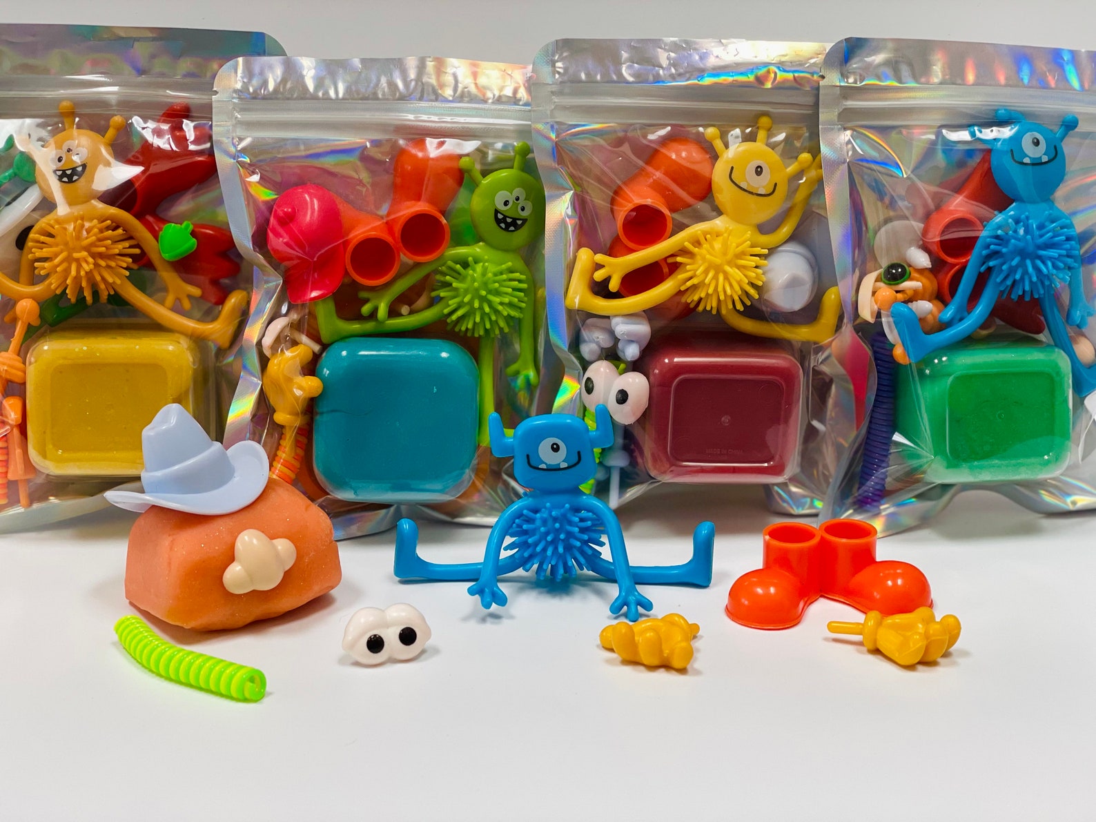 Monster Playdough Kit, Build Your Own Monster Kit, Halloween Class ...