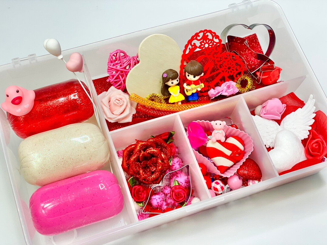 Valentine Play Dough Kit, Valentines Play Dough Kits, Valentines ...