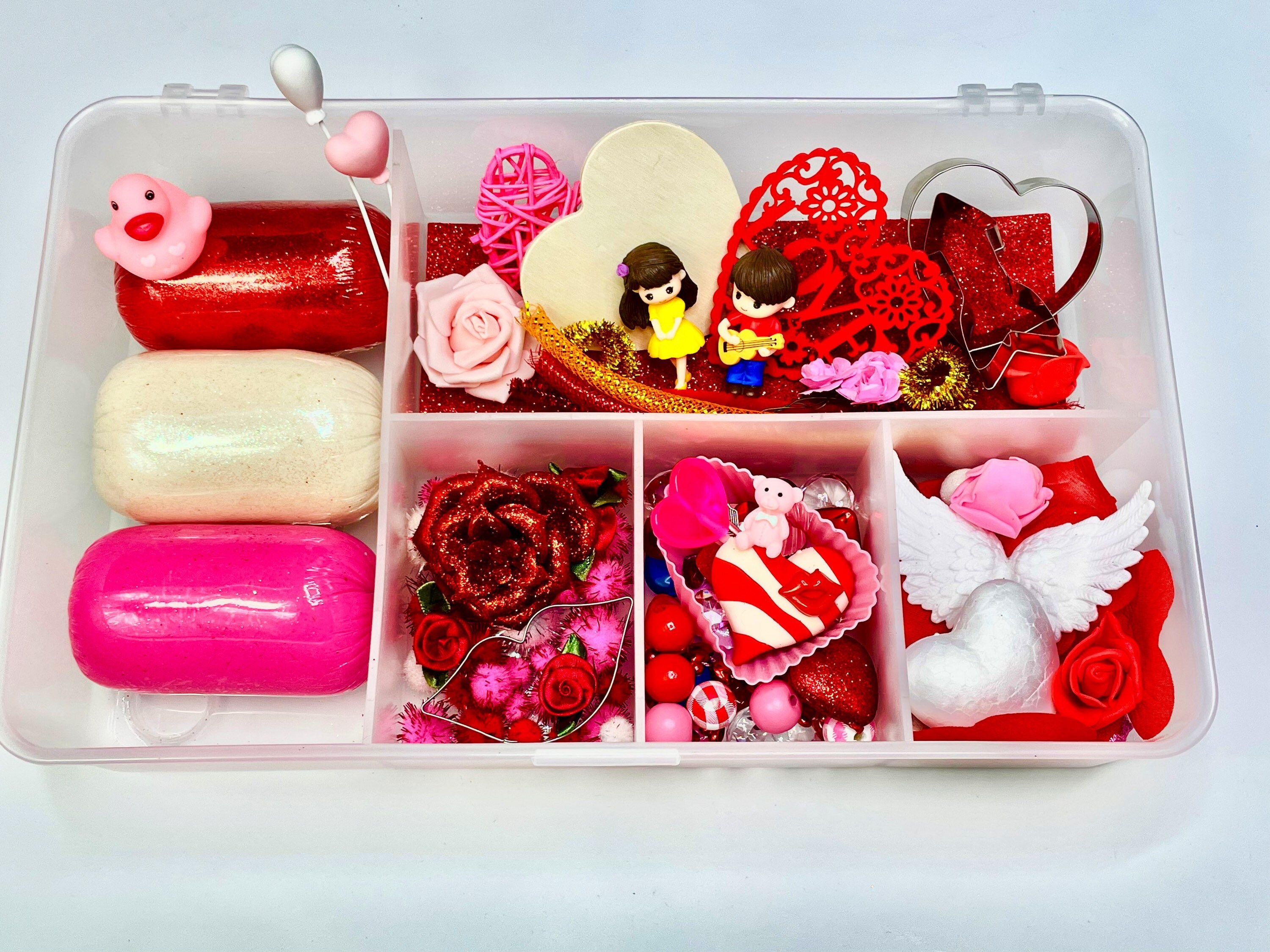 Valentine Play Dough Kit, Valentines Play Dough Kits, Valentines ...