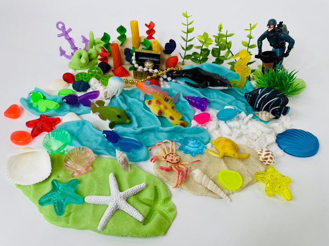 Under the Sea Playdough Kit, Under the Sea Sensory Kit, Playdough ...
