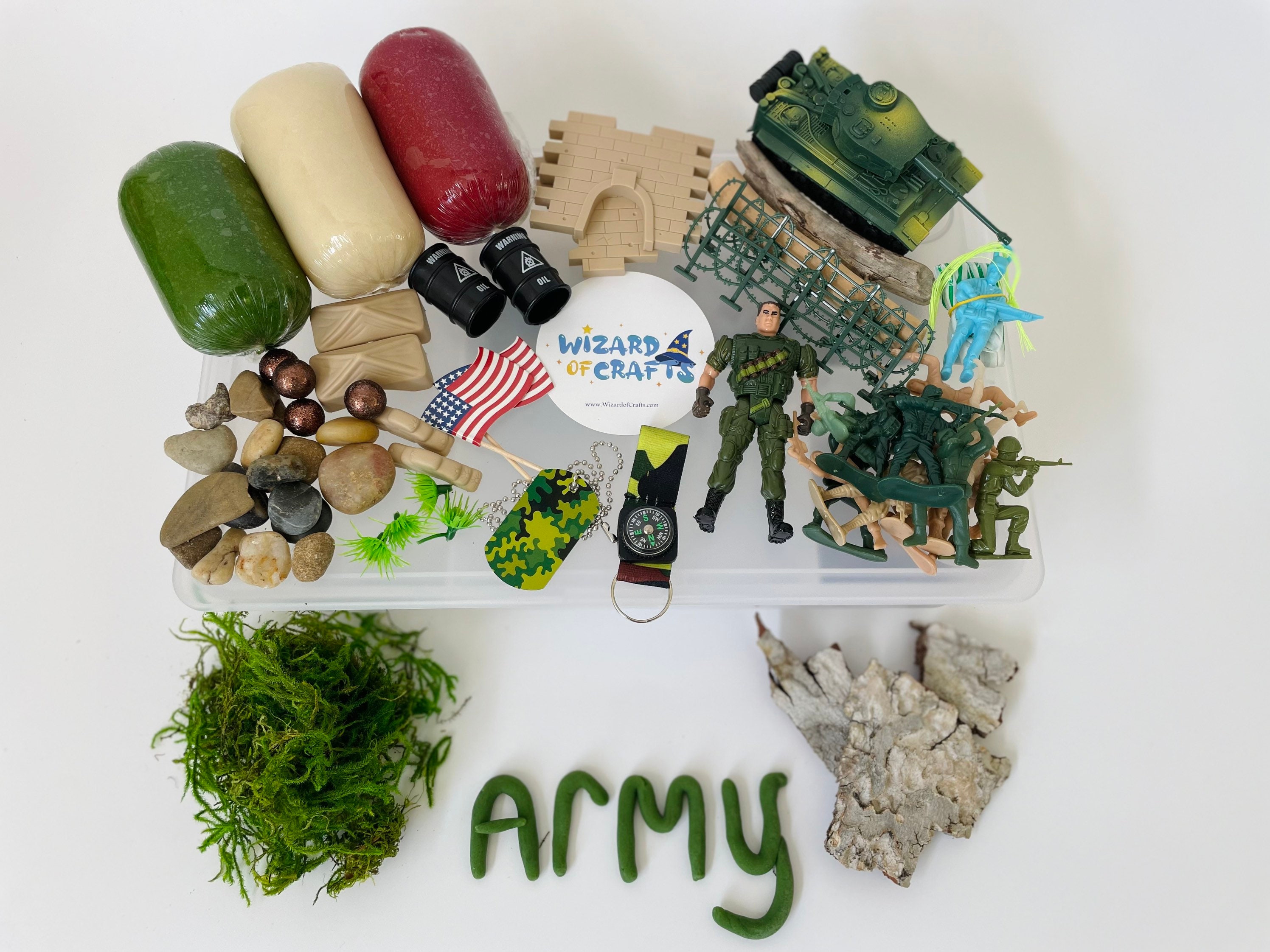 Playdough Kit, Playdough Sensory Kit, Army Sensory Kit, Boys Games ...