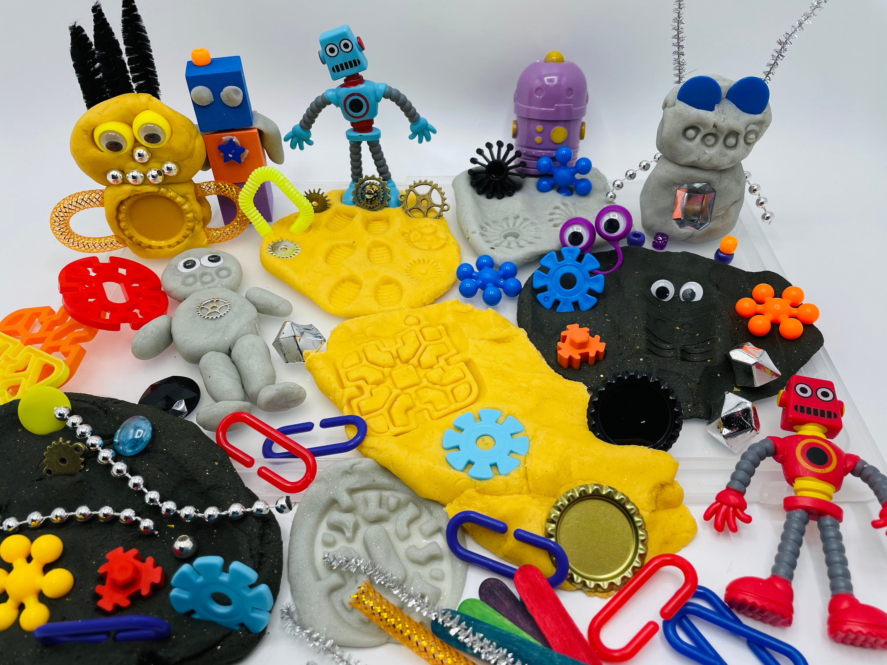 Robot Playdough Kit, Playdough Sensory Kit, Sensory Kit, Boys Games ...