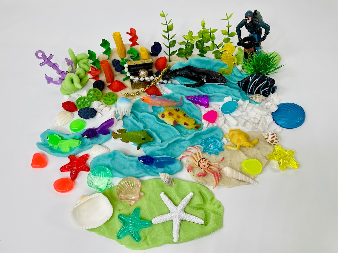 Under the Sea Playdough Kit, Under the Sea Sensory Kit, Playdough ...