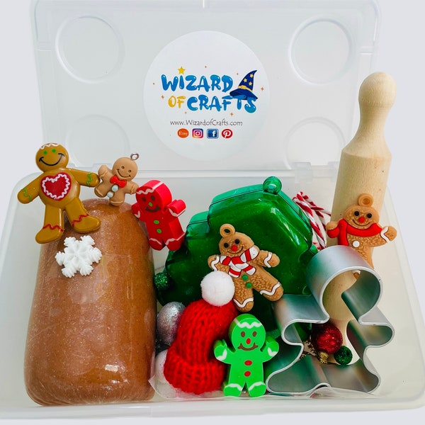 Gingerbread Play Dough Kit - Etsy