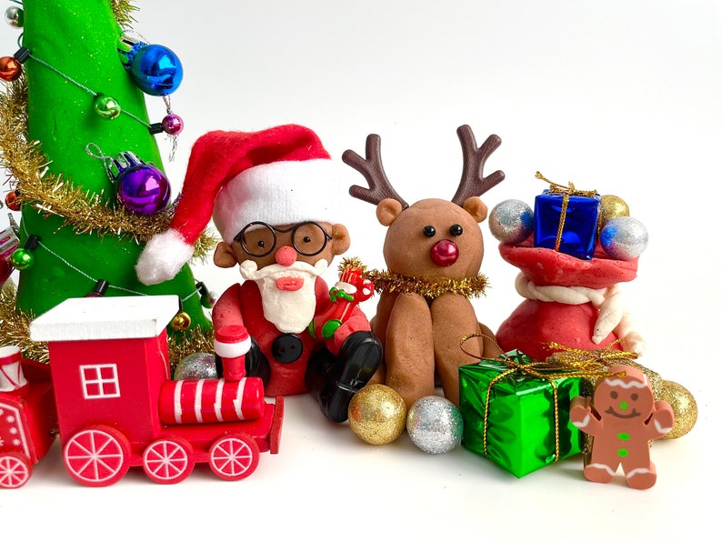 Christmas Playdough Kit, Sensory Playdough Kit, Christmas Gift for Kids ...