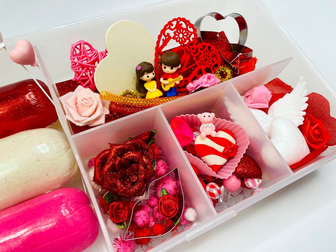 Valentine Play Dough Kit, Valentines Play Dough Kits, Valentines ...