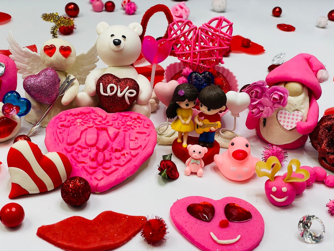 Valentine Play Dough Kit, Valentines Play Dough Kits, Valentines ...
