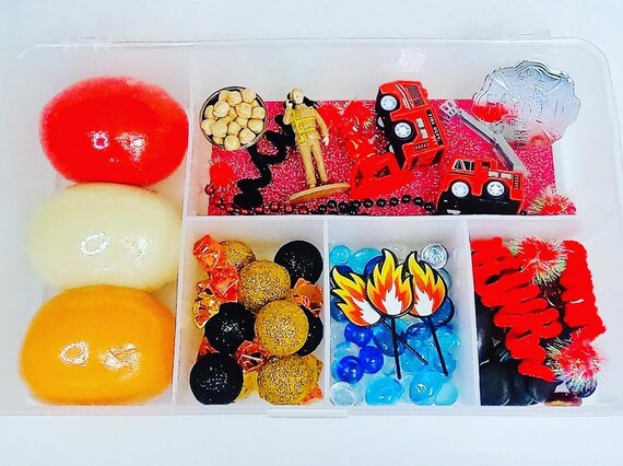 Fire Game Playdough Sensory Kit Learning Games Playdough - Etsy