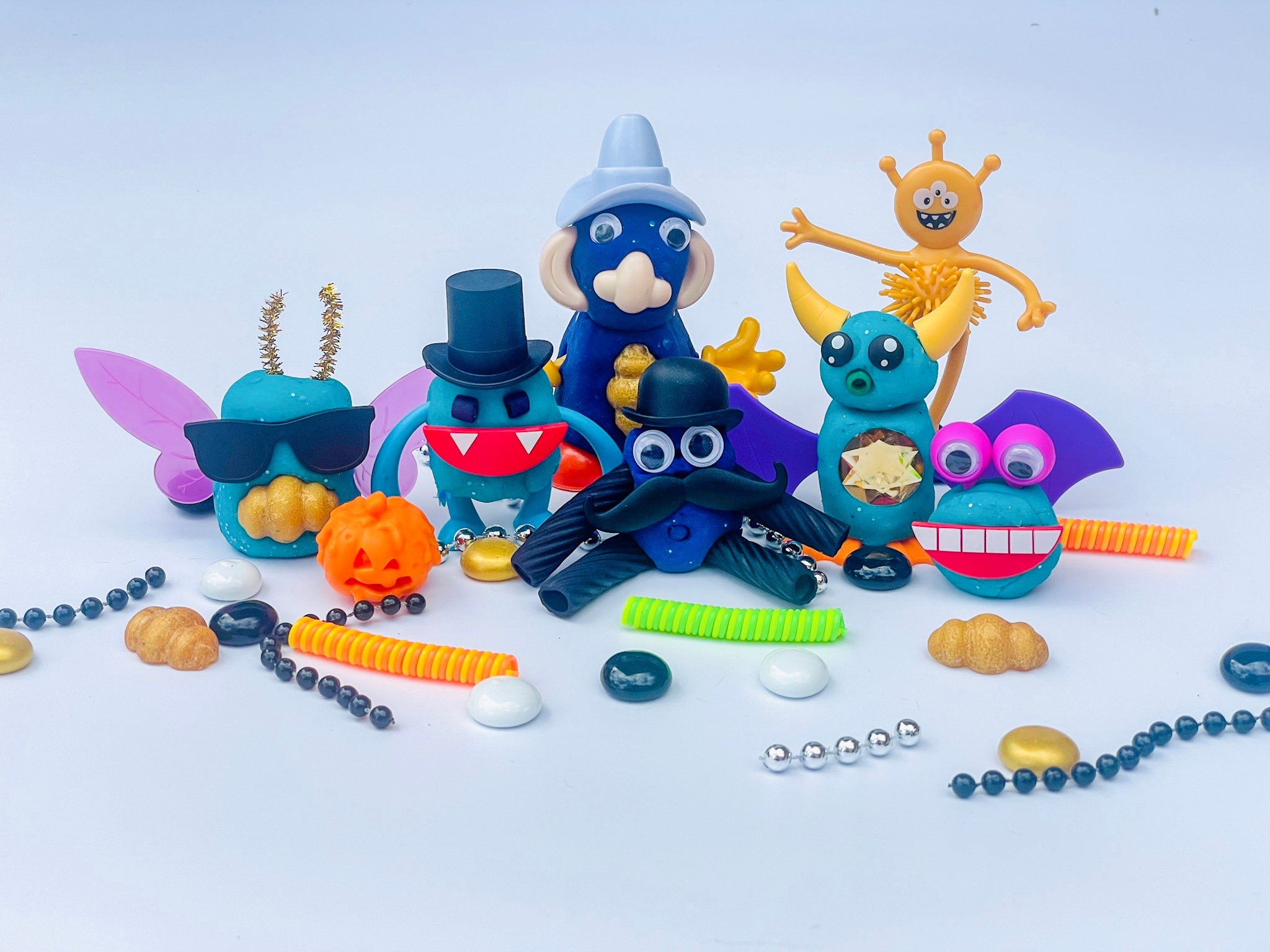 Monster Playdough Kit Build Your Own Monster Kit Sensory - Etsy