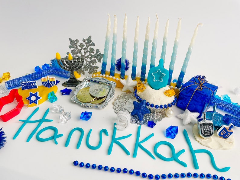 Sensory Kit for Kids, Hanukah Sensory Game, Games for Children, Sensory ...