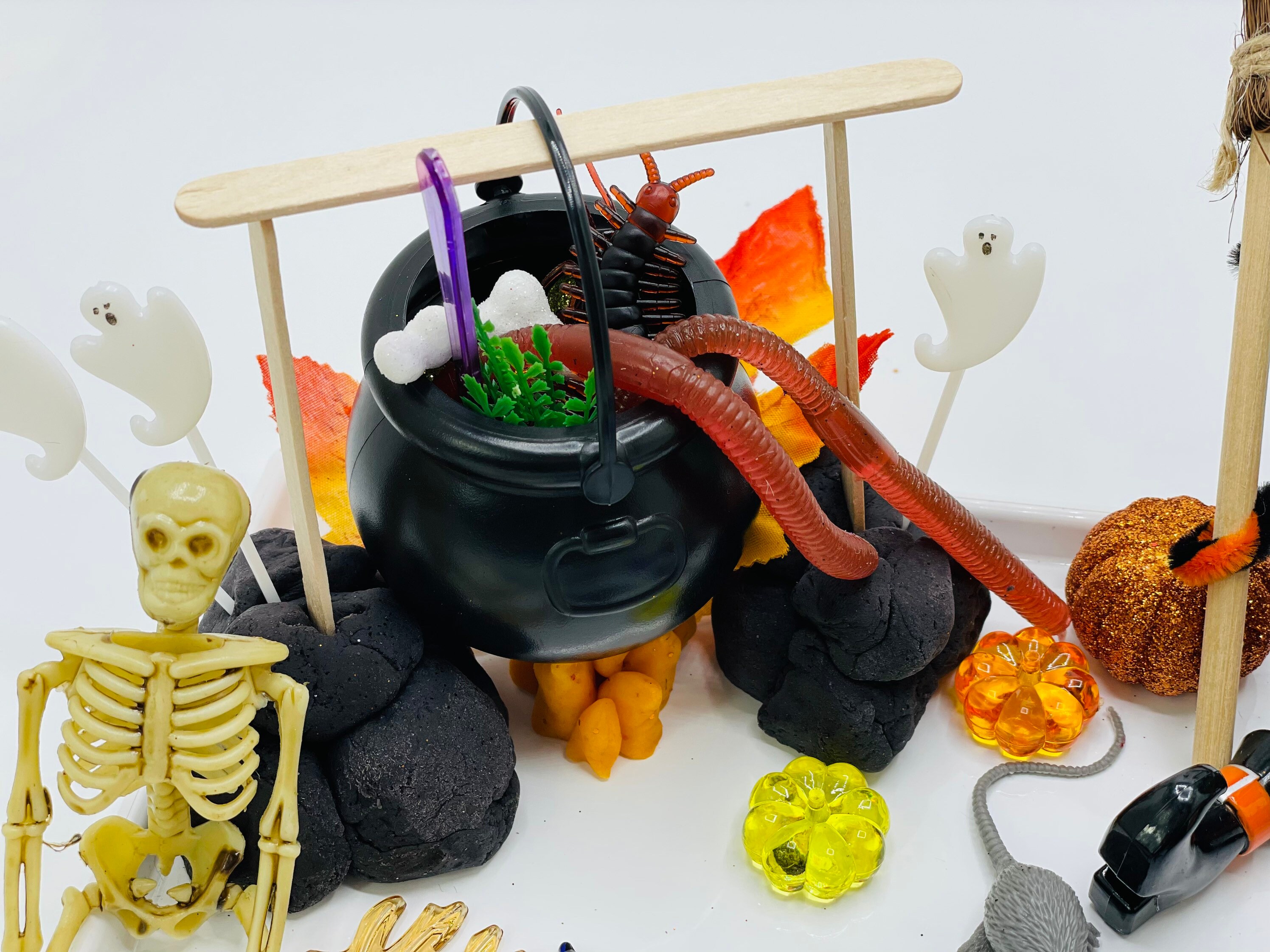 Halloween Playdough Kit, Halloween Sensory Kit, Halloween Play Dough ...