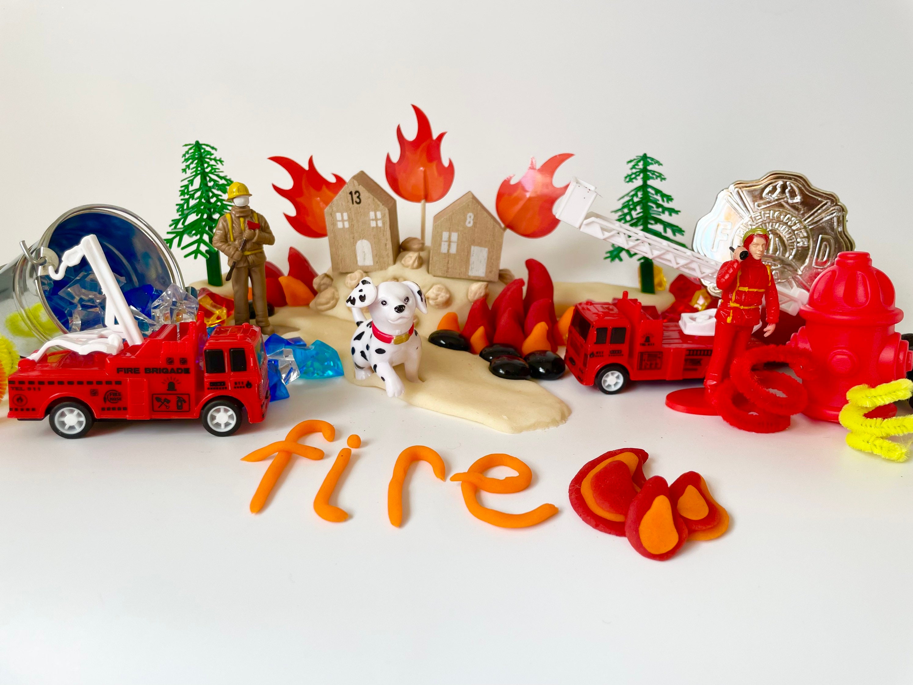 Fire Game, Playdough Sensory Kit, Learning Games, Playdough Game ...