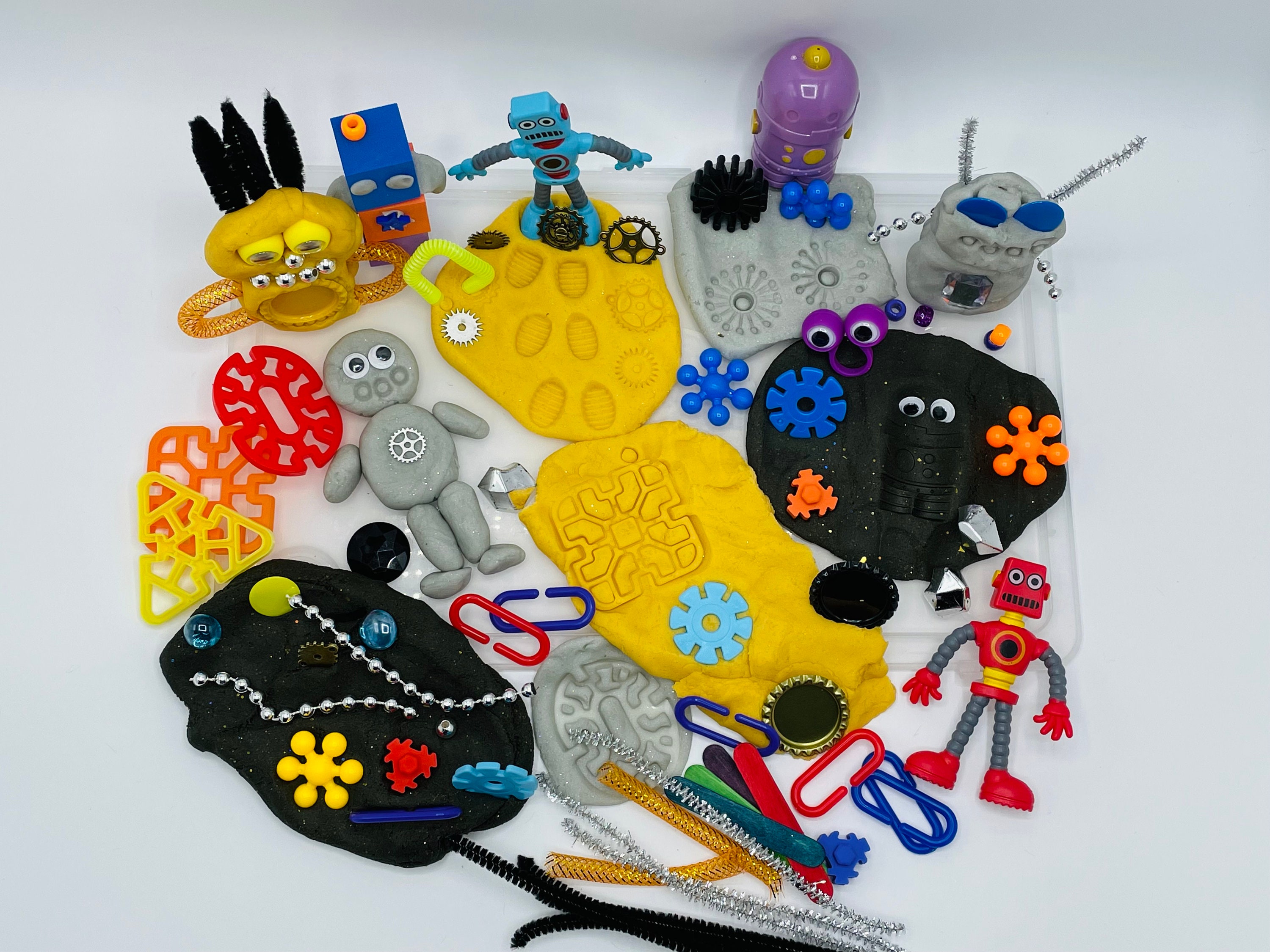 Robot Playdough Kit, Playdough Sensory Kit, Sensory Kit, Boys Games ...