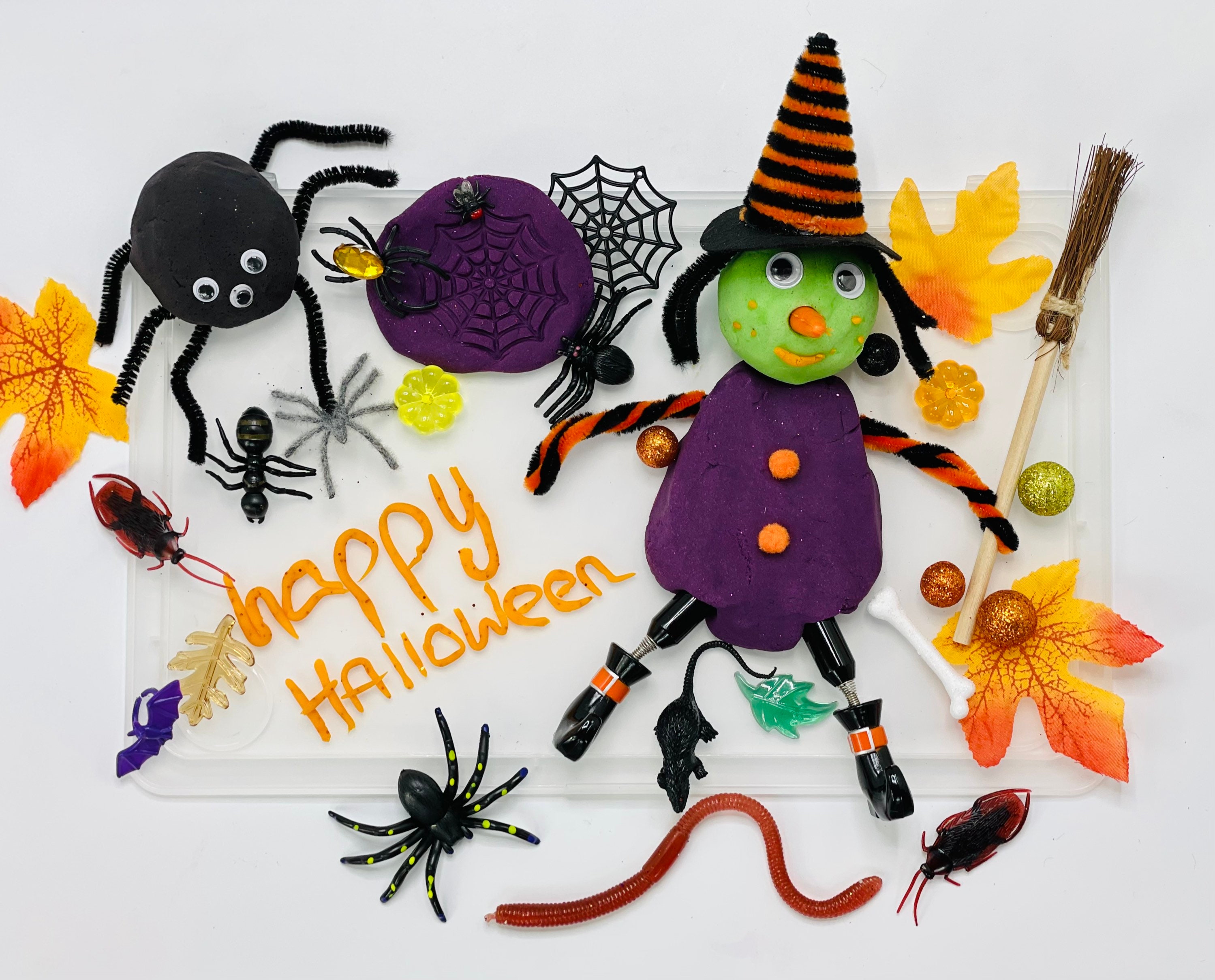 Halloween Playdough Kit, Halloween Sensory Kit, Halloween Play Dough ...