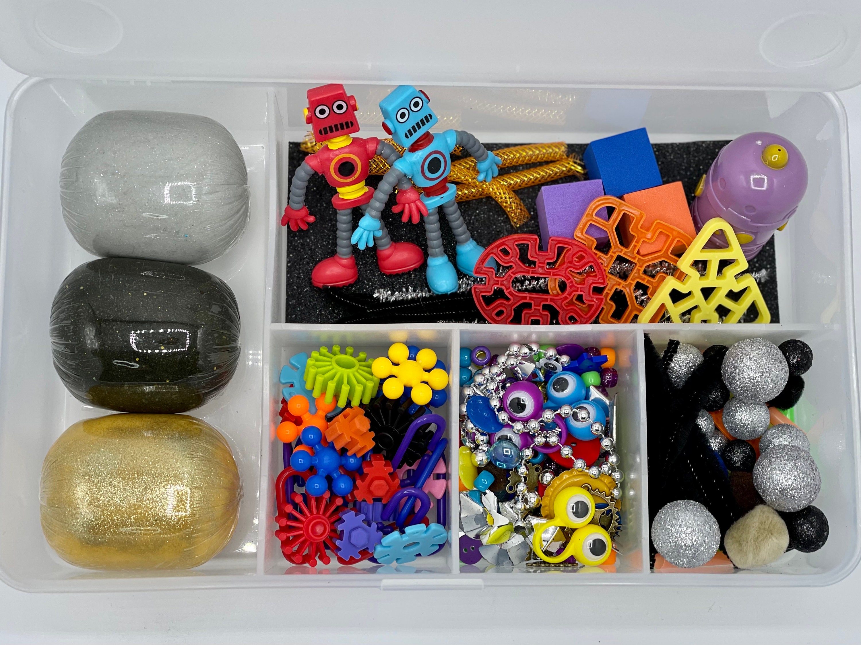 Robot Playdough Kit, Playdough Sensory Kit, Sensory Kit, Boys Games ...