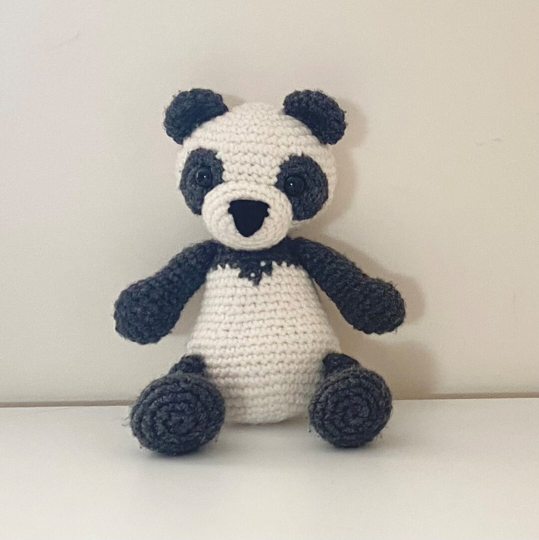 Crochet Panda Bear Pattern/ Amigurumi Panda Bear Pattern/ Panda Bear ...
