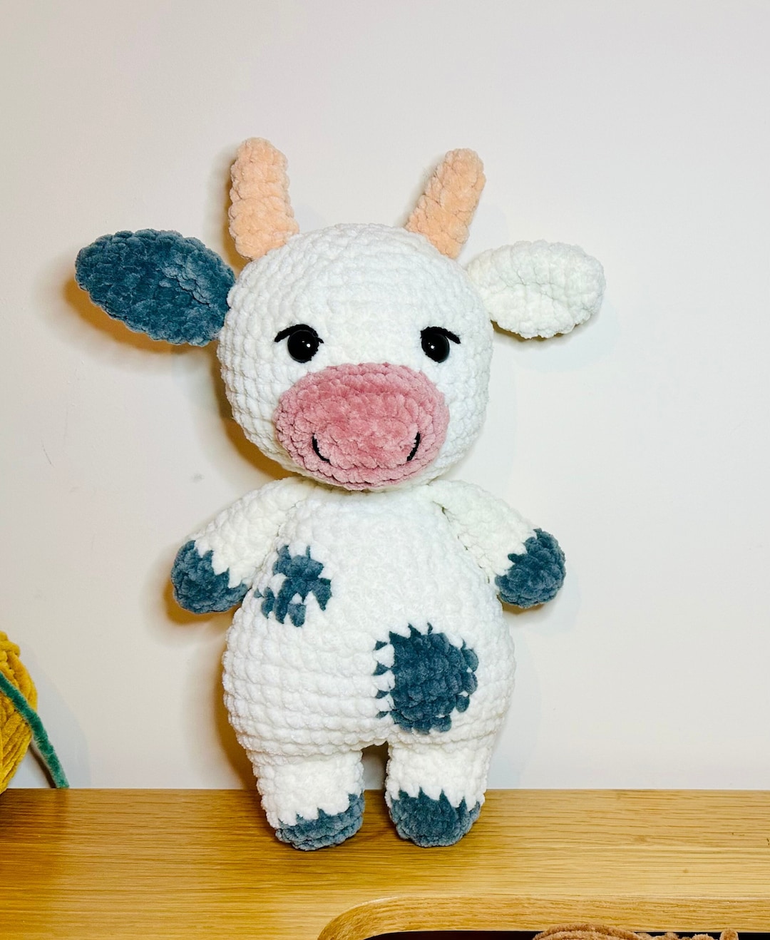 Crochet Plush Cow Written Pattern/ Crochet Cow Pattern/ Easy Amigurumi ...